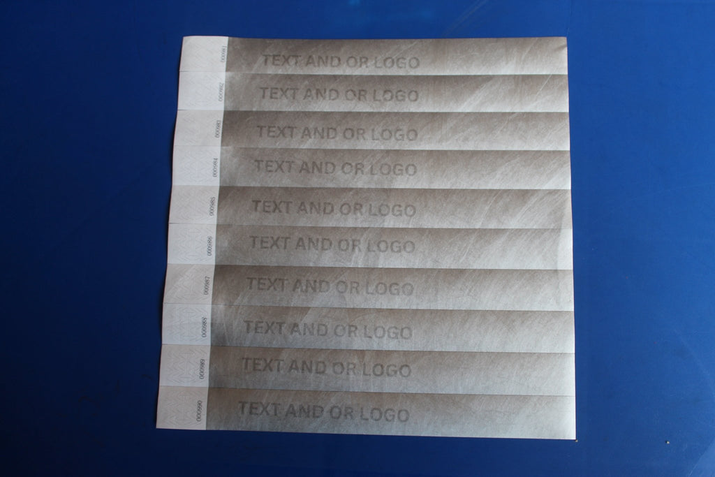 Custom Printed 25mm Tyvek Wristbands for Events - Bellatools